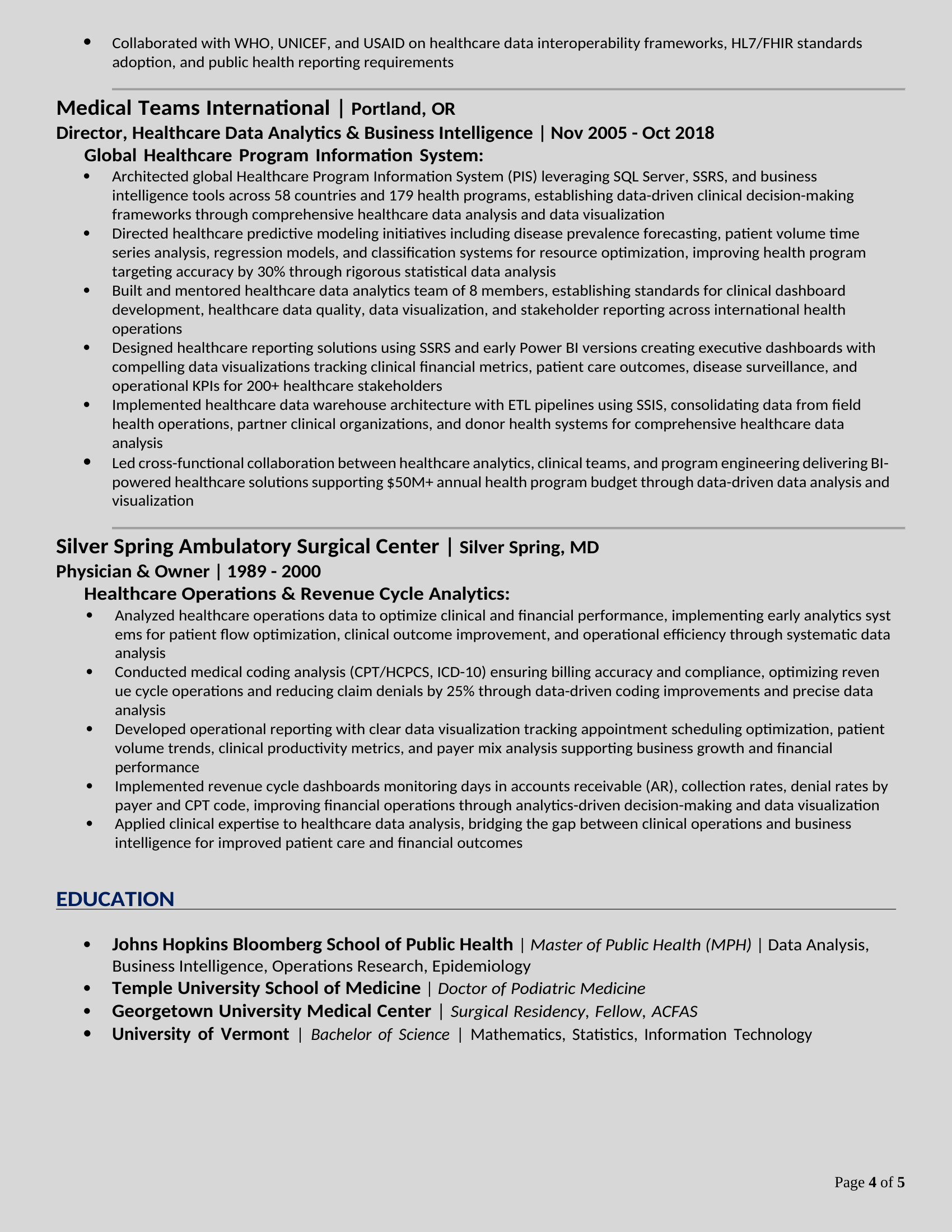 Resume - Dr. Todd A. Nitkin